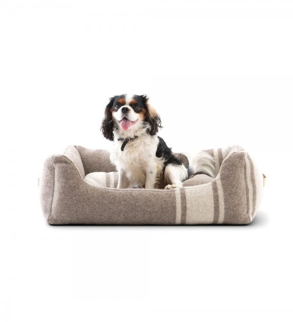Cama para perros pequeños con funda de lana